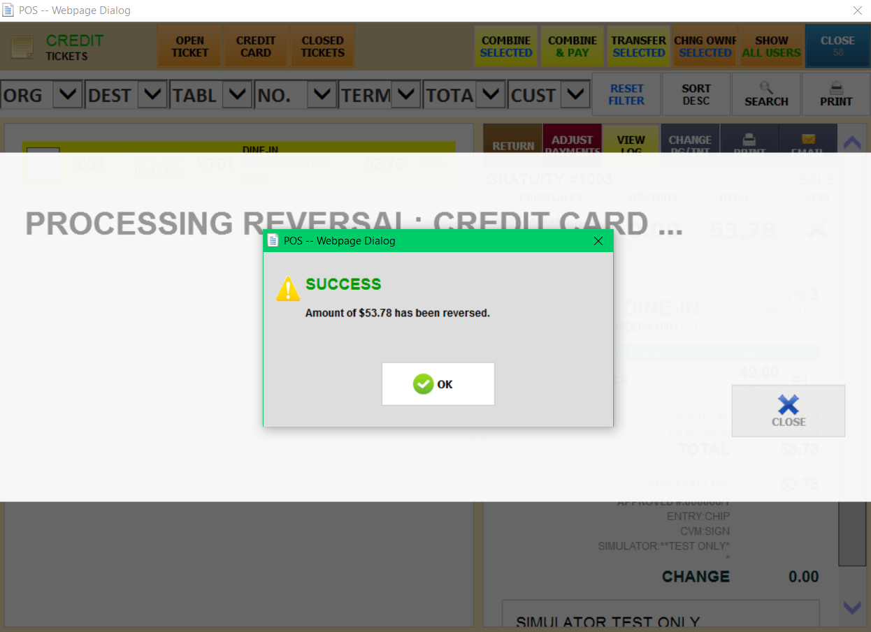Voiding Credit Card | Verona POS Knowlege Base